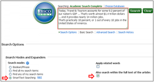 Who Knew? Smart Text Searching in Academic Search Complete | Library